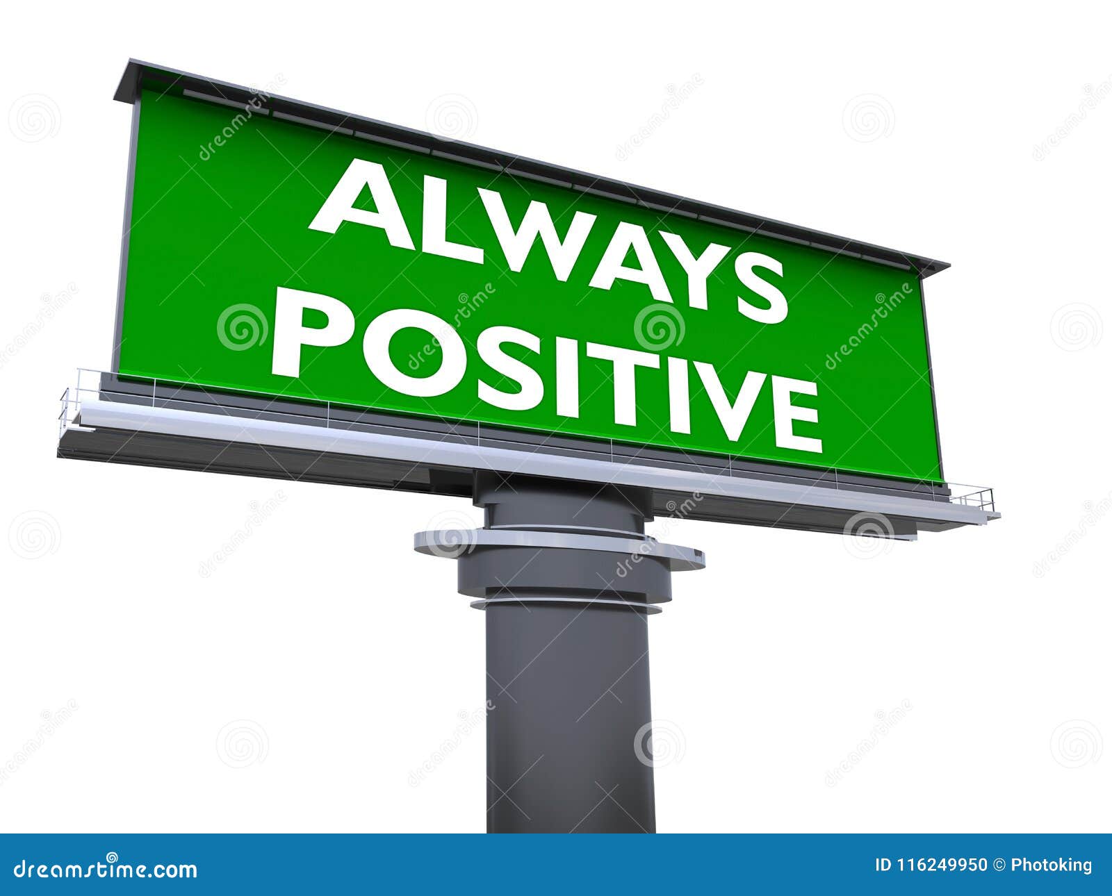 Altijd positief stock illustratie. Illustration of achtergrond - 116249950