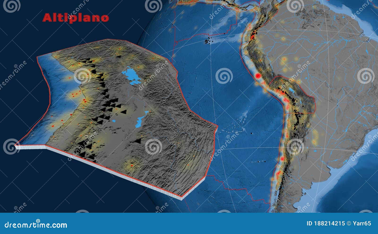 Altiplano Plate Described and Presented - Topo and Bathy Stock ...