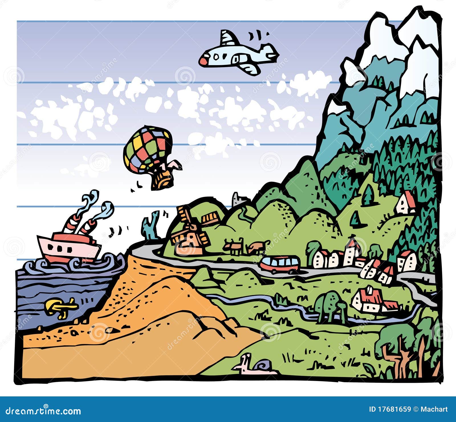 Altitud stock de ilustración. Ilustración de vuelo, aislamiento - 17681659