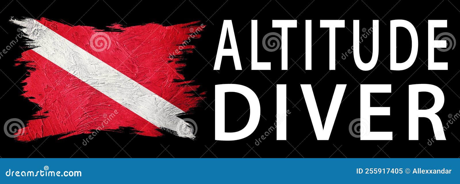 Altitude Diver, Diver Down Flag, Scuba Flag Stock Illustration ...