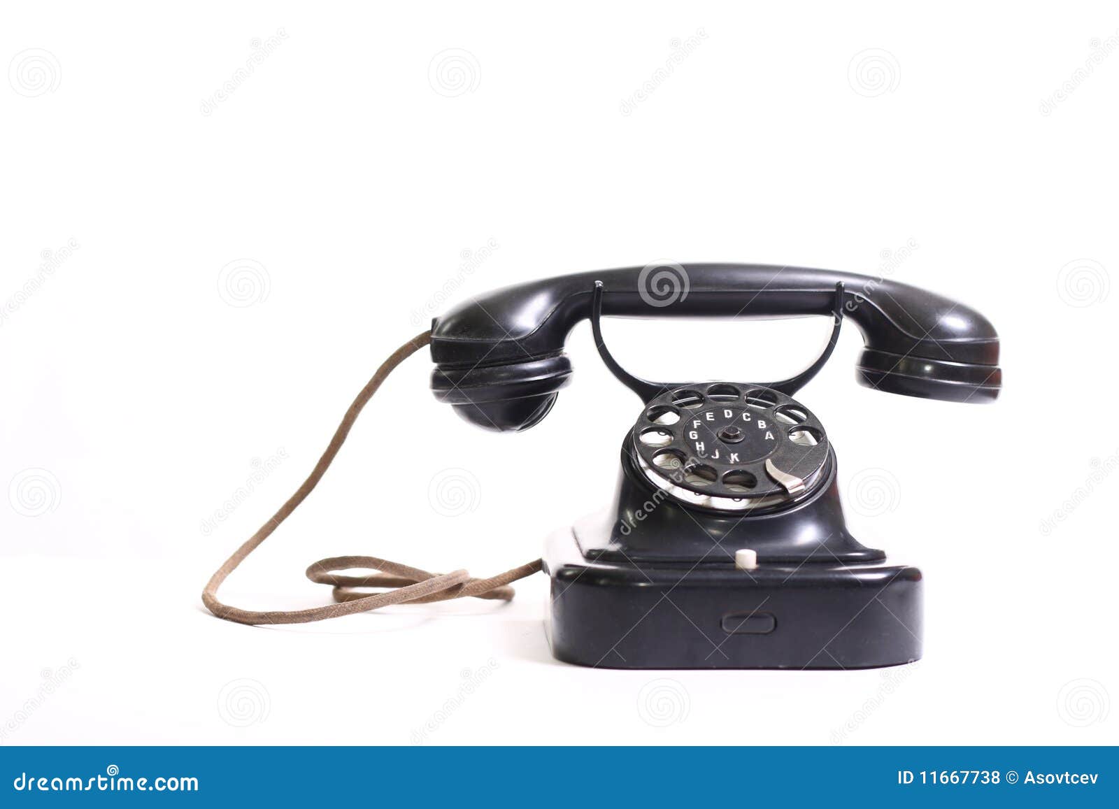 Altmodisches Schwarzes Telefon Stockfoto - Bild von schwarzes, farbe ...