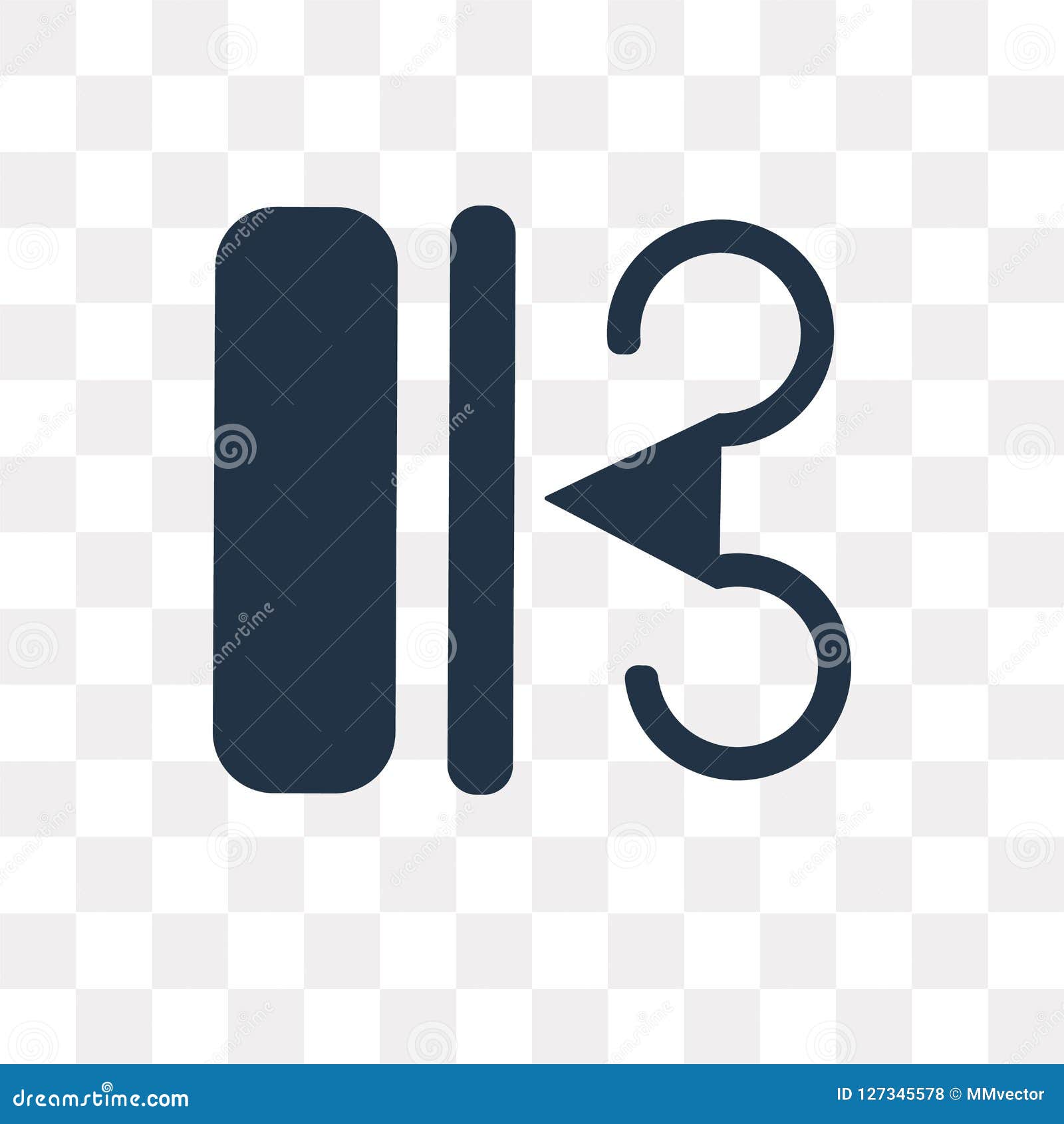 Alto Clef Vector Icon Isolated on Transparent Background, Alto C Stock ...