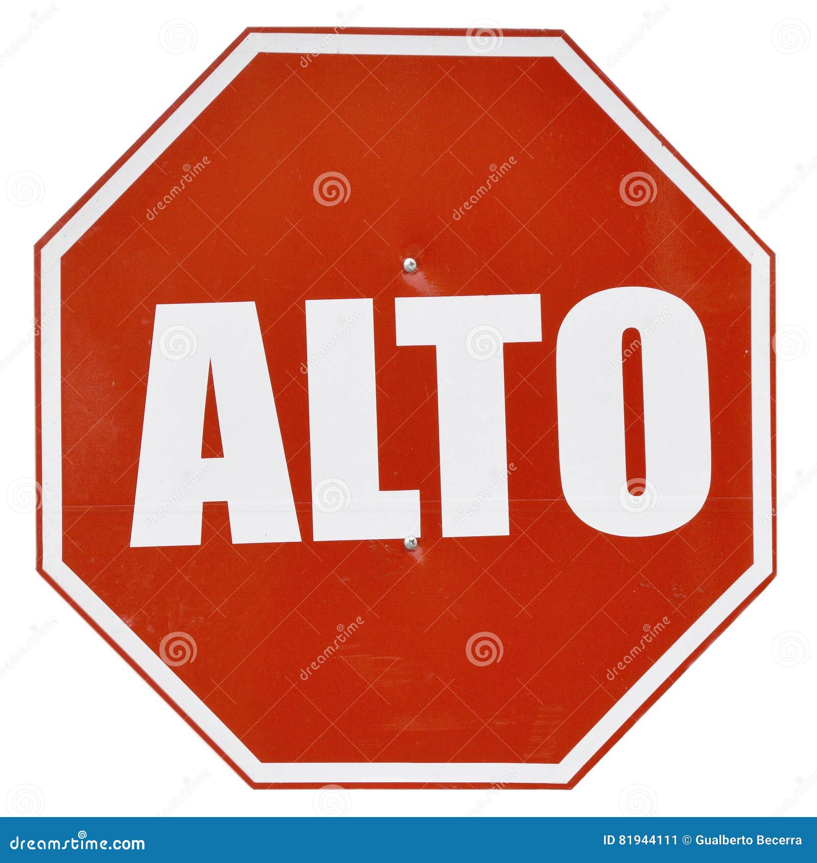 Alto stock image. Image of symbol, caution, safety, highway - 81944111