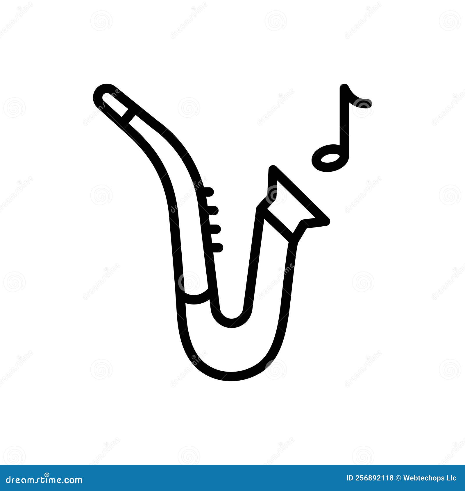 Black Line Icon for Alto, Acoustic and Classical Stock Vector ...