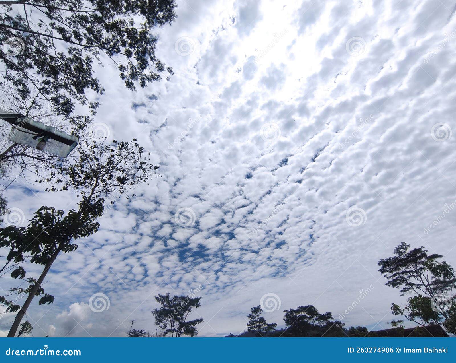 The Altocumulus Cloud in the Morning Sky Stock Photo - Image of morning ...