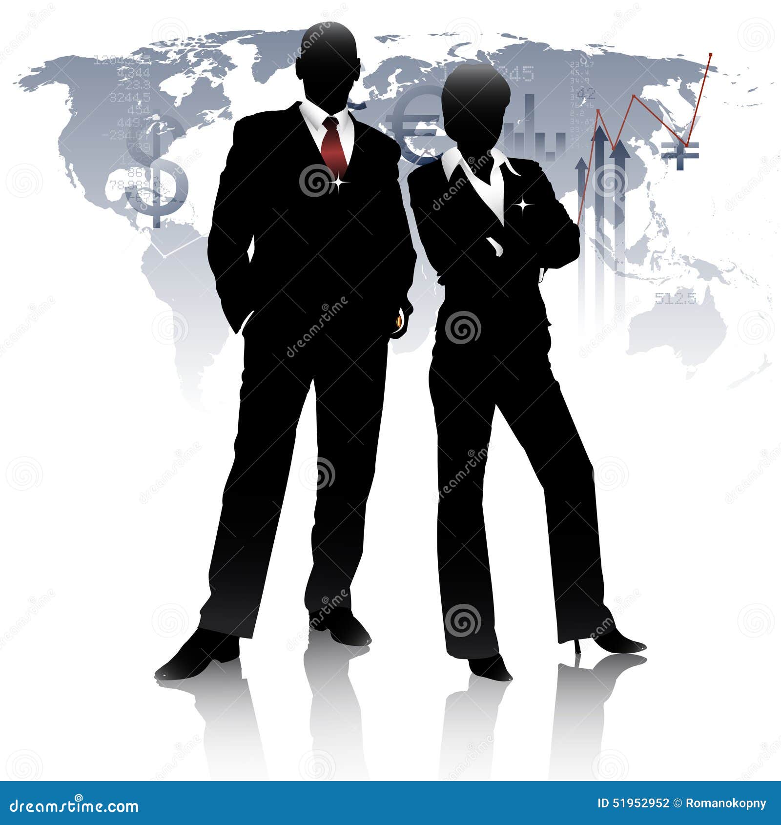 Altos directivos acertados ilustración del vector. Ilustración de ...