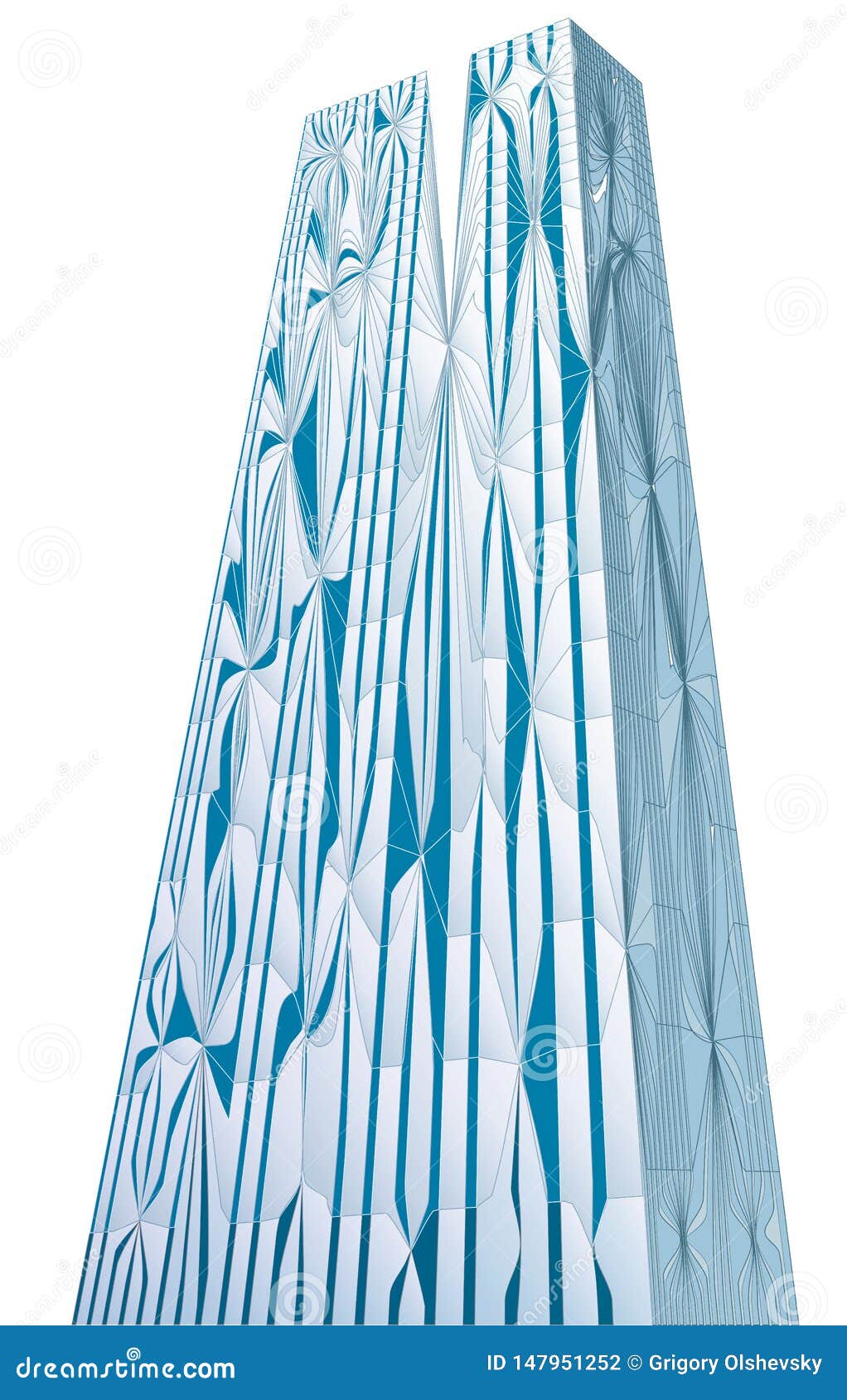 Altos edificios abstractos ilustración del vector. Ilustración de ...