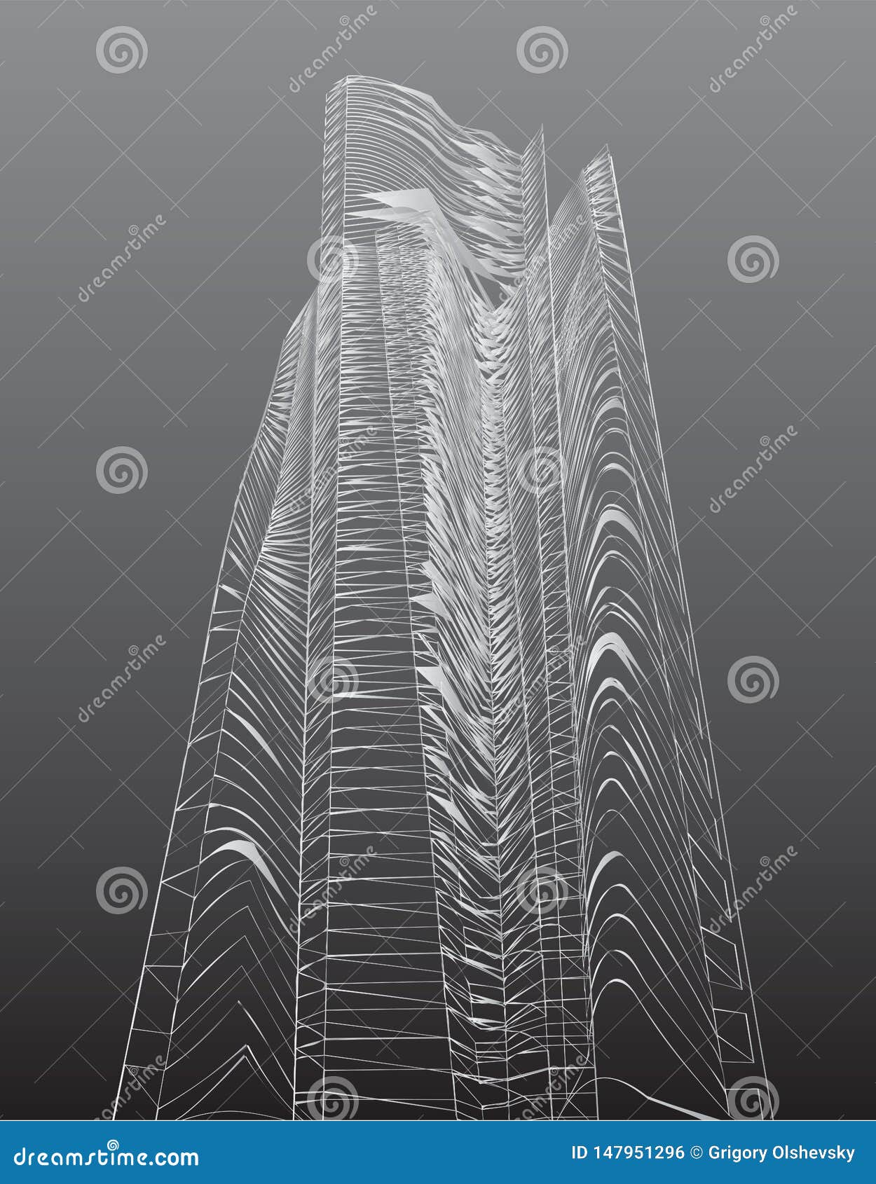 Altos edificios abstractos ilustración del vector. Ilustración de ...