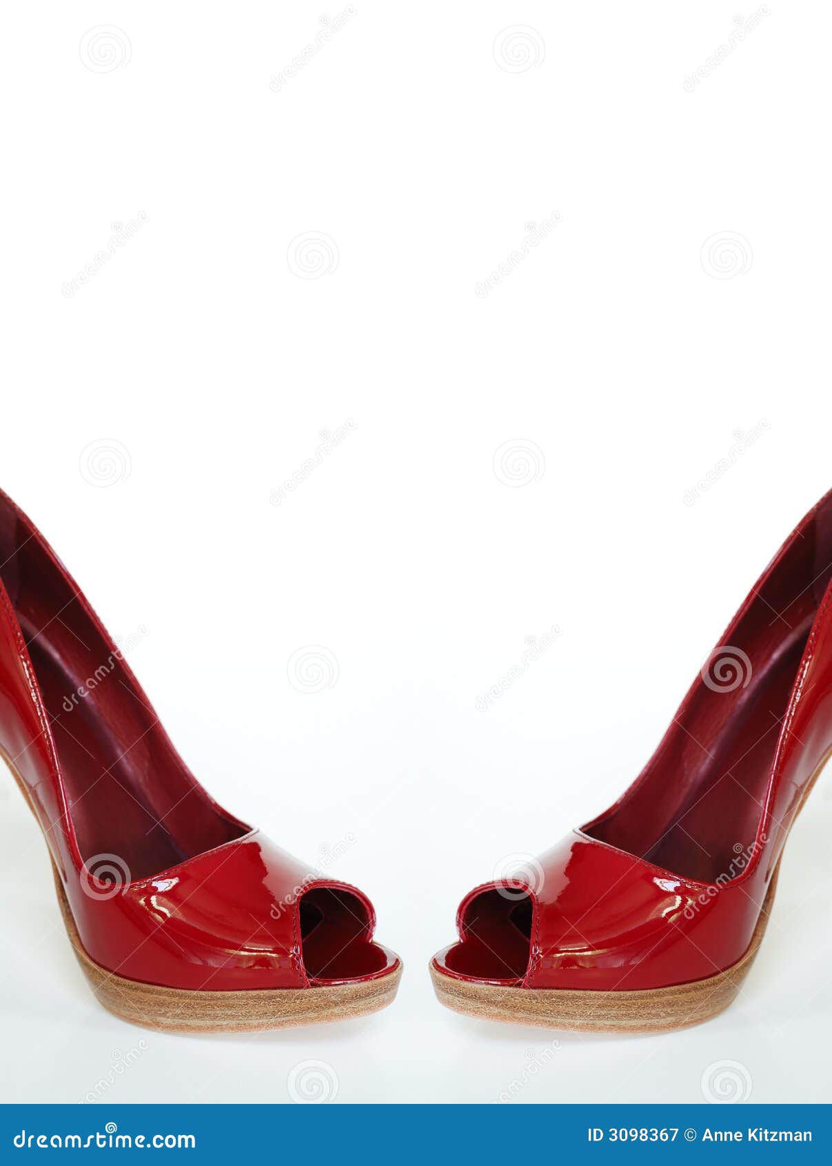 Altos Talones Atractivos, Calientes, Rojos Imagen de archivo - Imagen ...