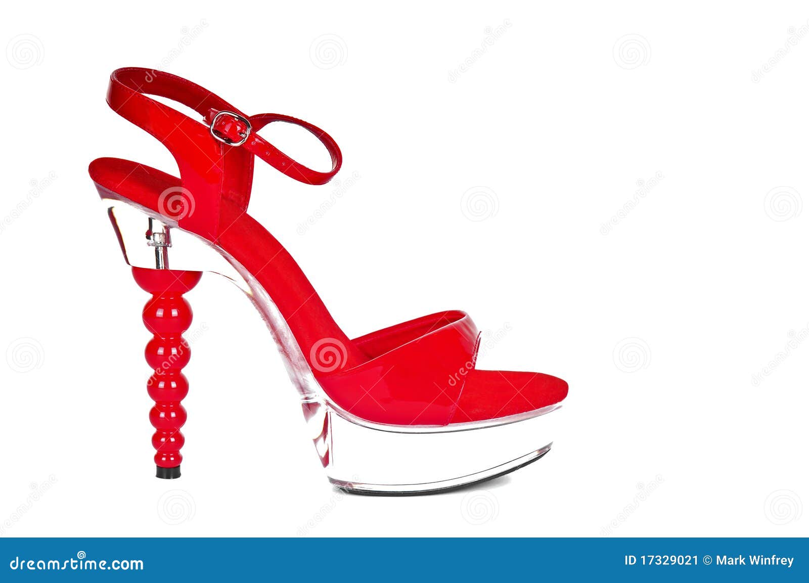Altos Talones Rojos Atractivos Imagen de archivo - Imagen de zapatos ...