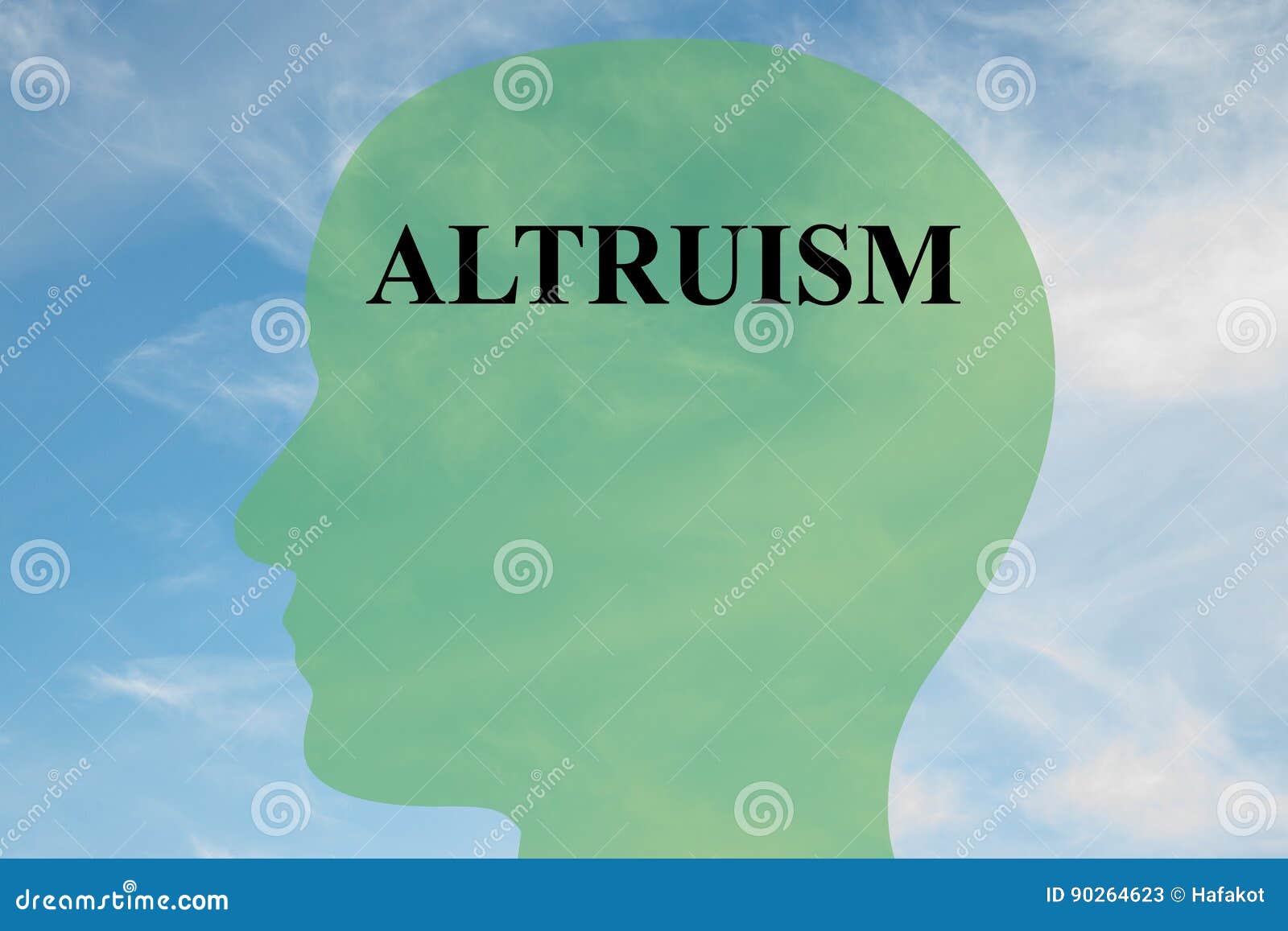 Altruism - mental concept stock illustration. Illustration of ...