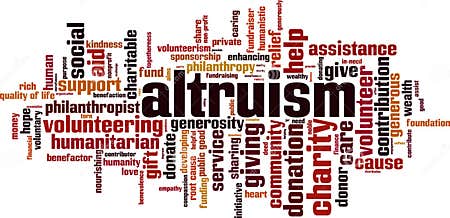 Altruism word cloud stock vector. Illustration of humanity - 175082890