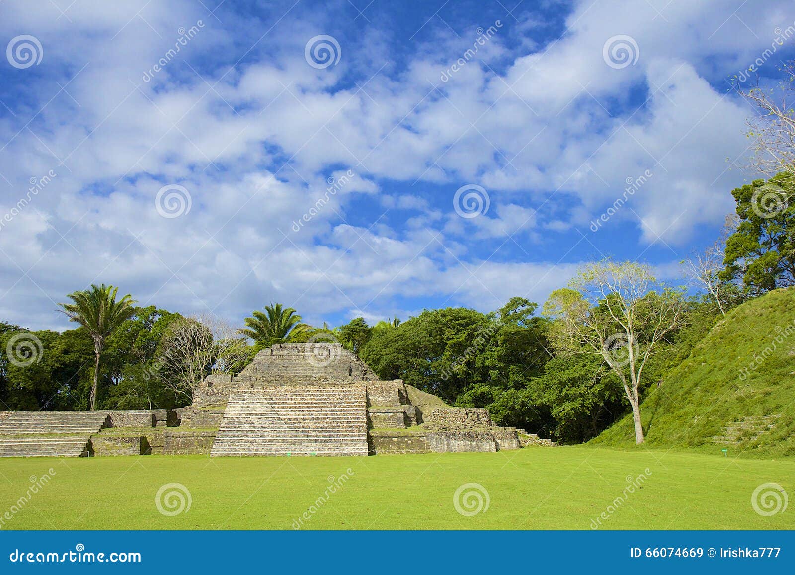 Altun Ha site in Belize stock image. Image of panorama - 66074669