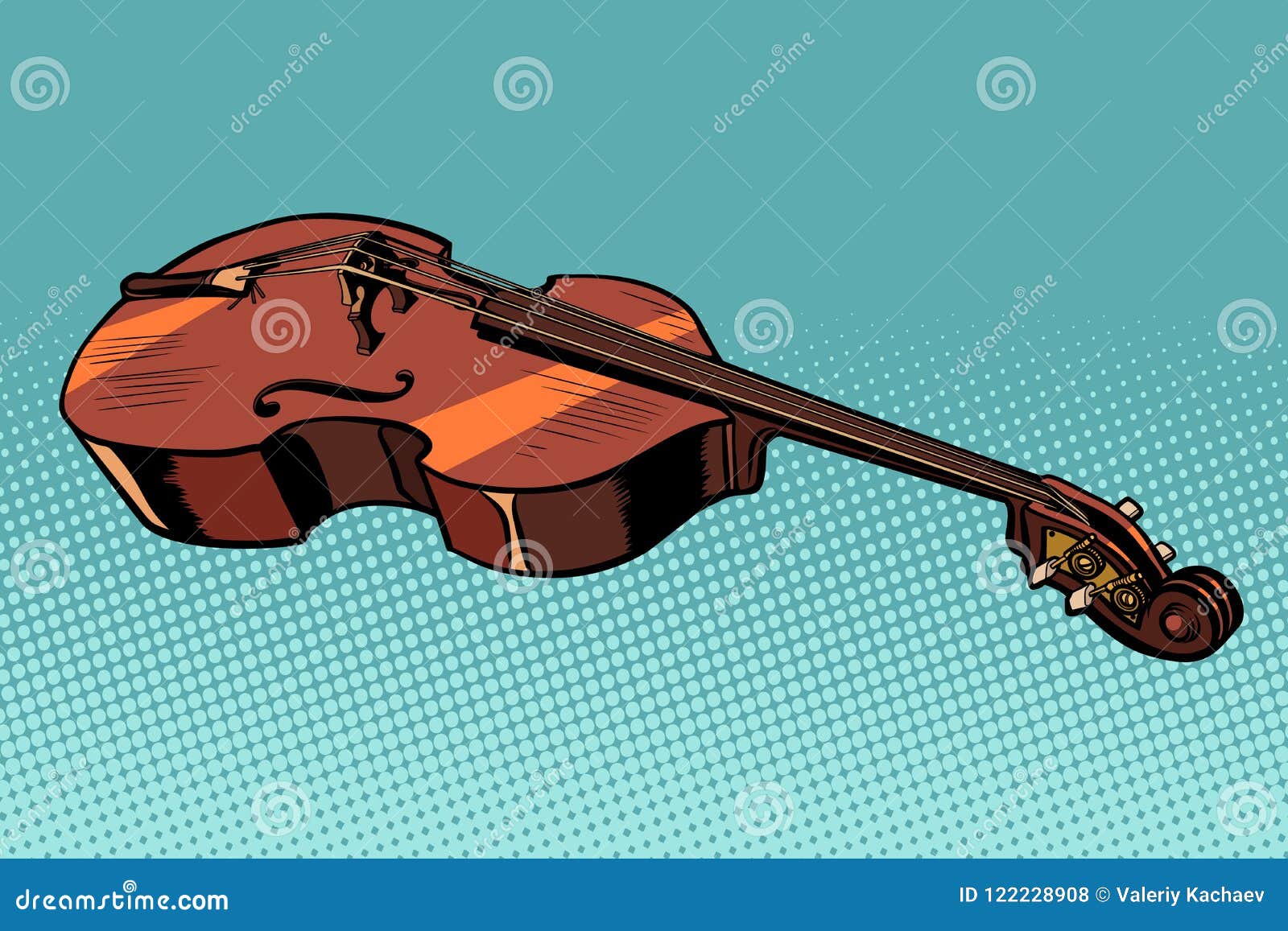 Altviool Muzikaal Instrument Vector Illustratie - Illustration of ...
