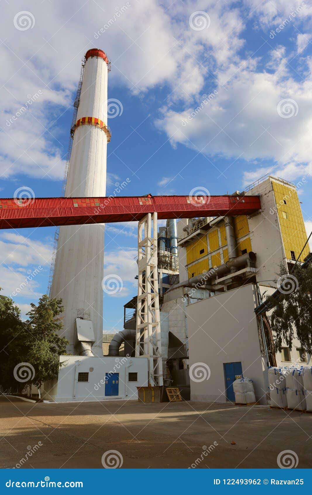 Alumina processing plant stock photo. Image of cooling - 122493962