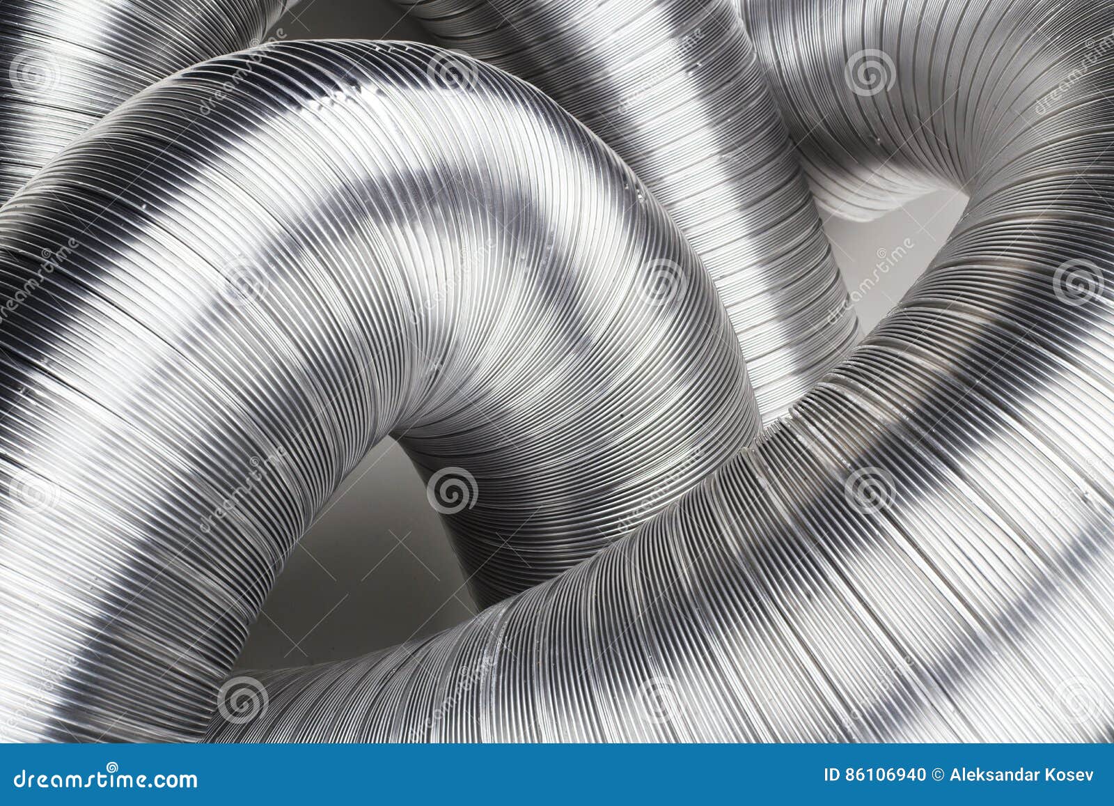 Aluminium air tubes stock photo. Image of aluminum, pipe - 86106940