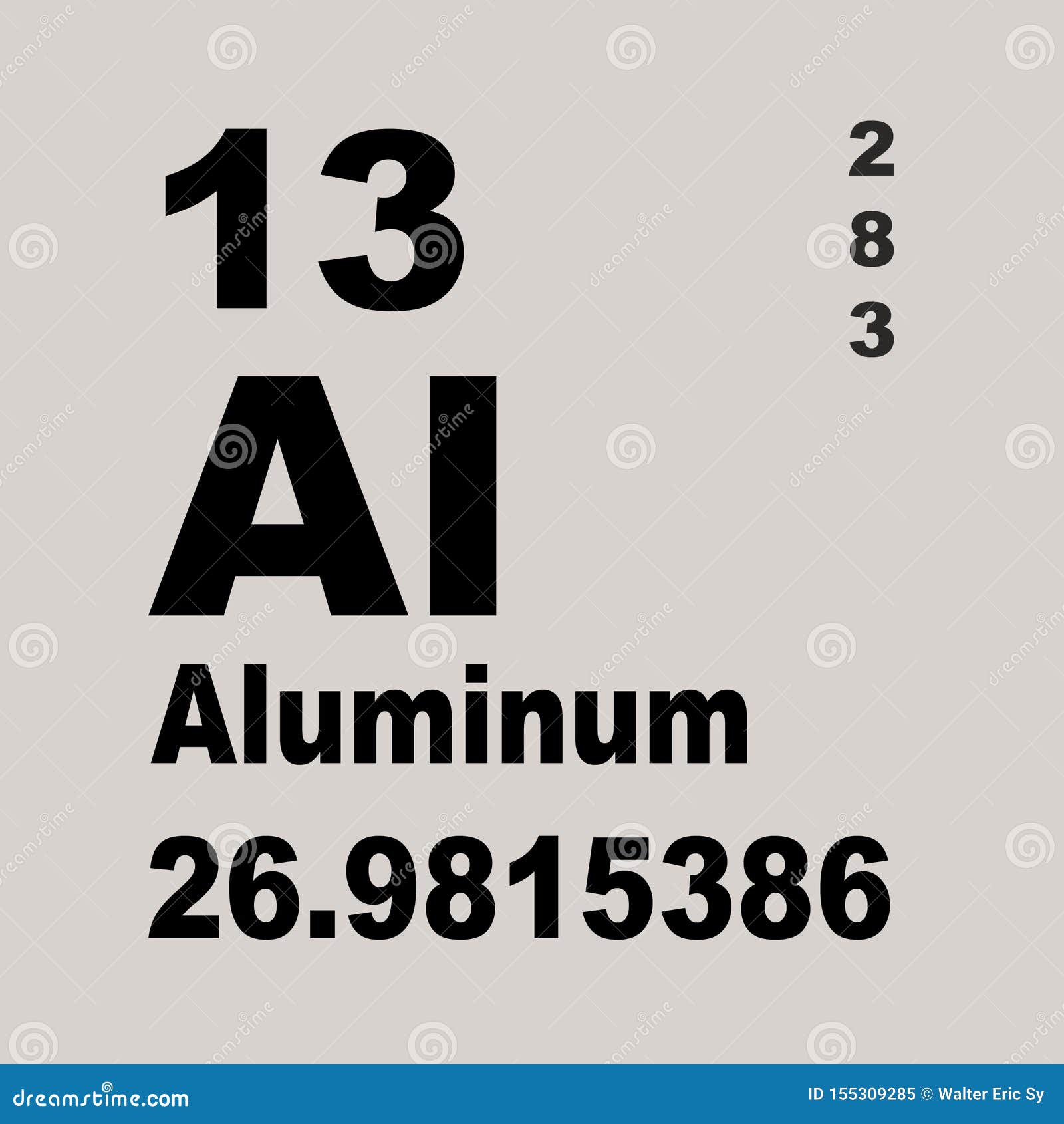 Periodic Table of Elements: Aluminum Stock Illustration - Illustration ... Periodic Table of Elements: Aluminum Stock Illustration - Illustration ...
