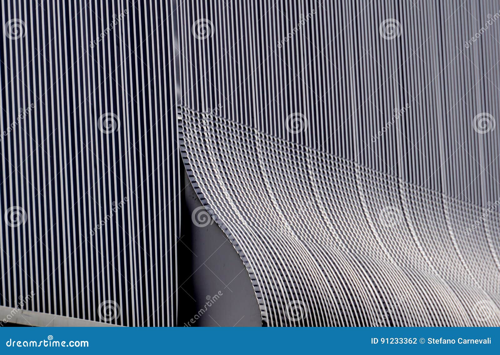Aluminium Architecture Wall Design Pattern with Light and Shadow Stock ...