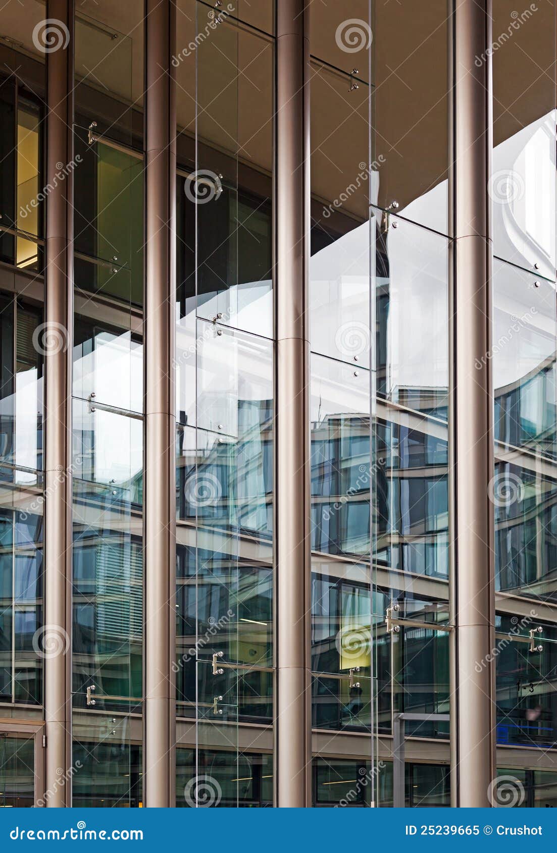 Aluminium building facade stock image. Image of metallic - 25239665