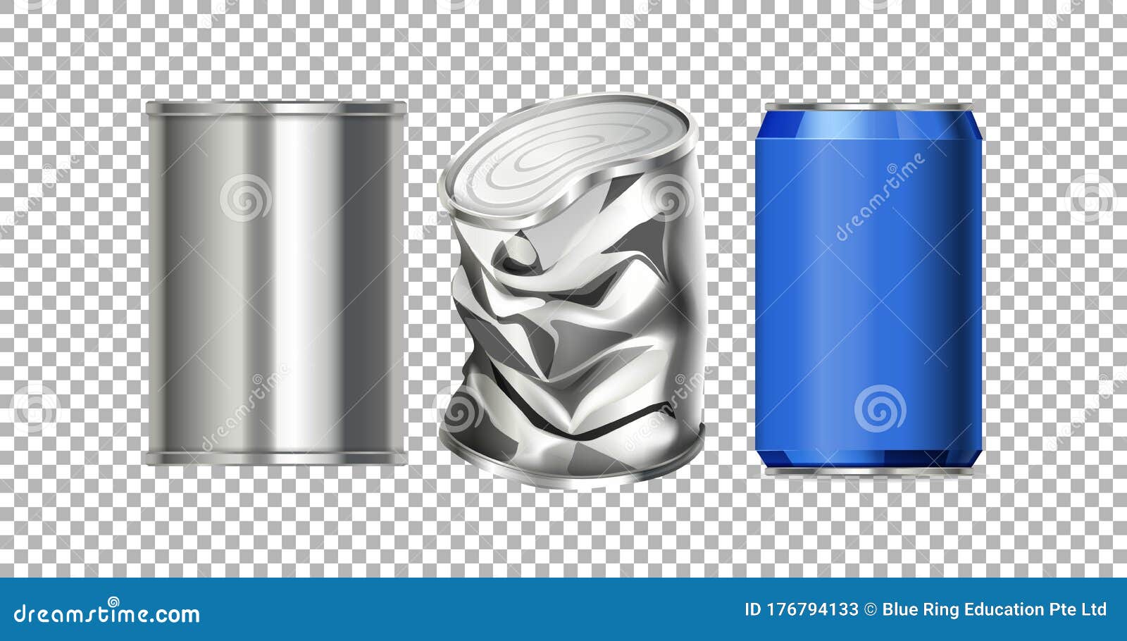 Aluminium Can with No Label on it Stock Vector - Illustration of edible ...