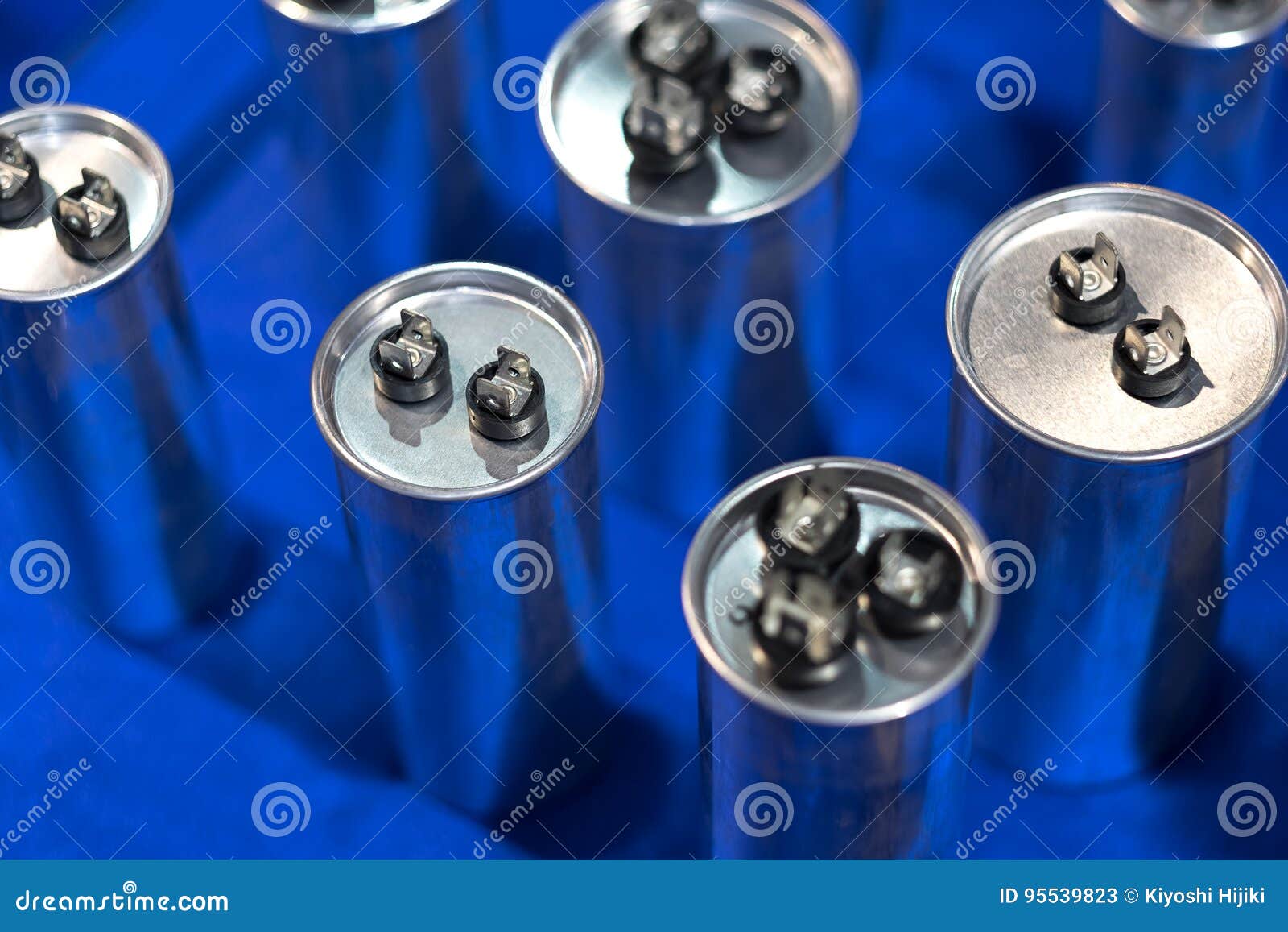 Aluminium Can Type Film Capacitors Stock Image - Image of board, device ...