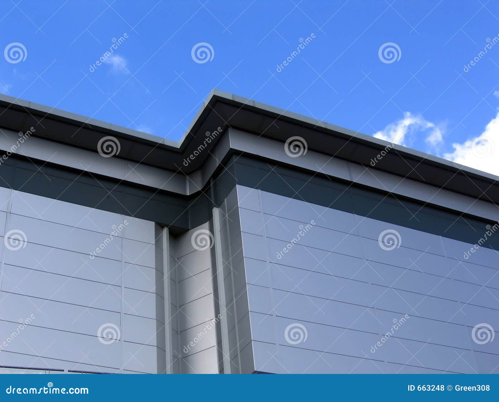 Aluminium Clad Building stock photo. Image of modern, blue - 663248