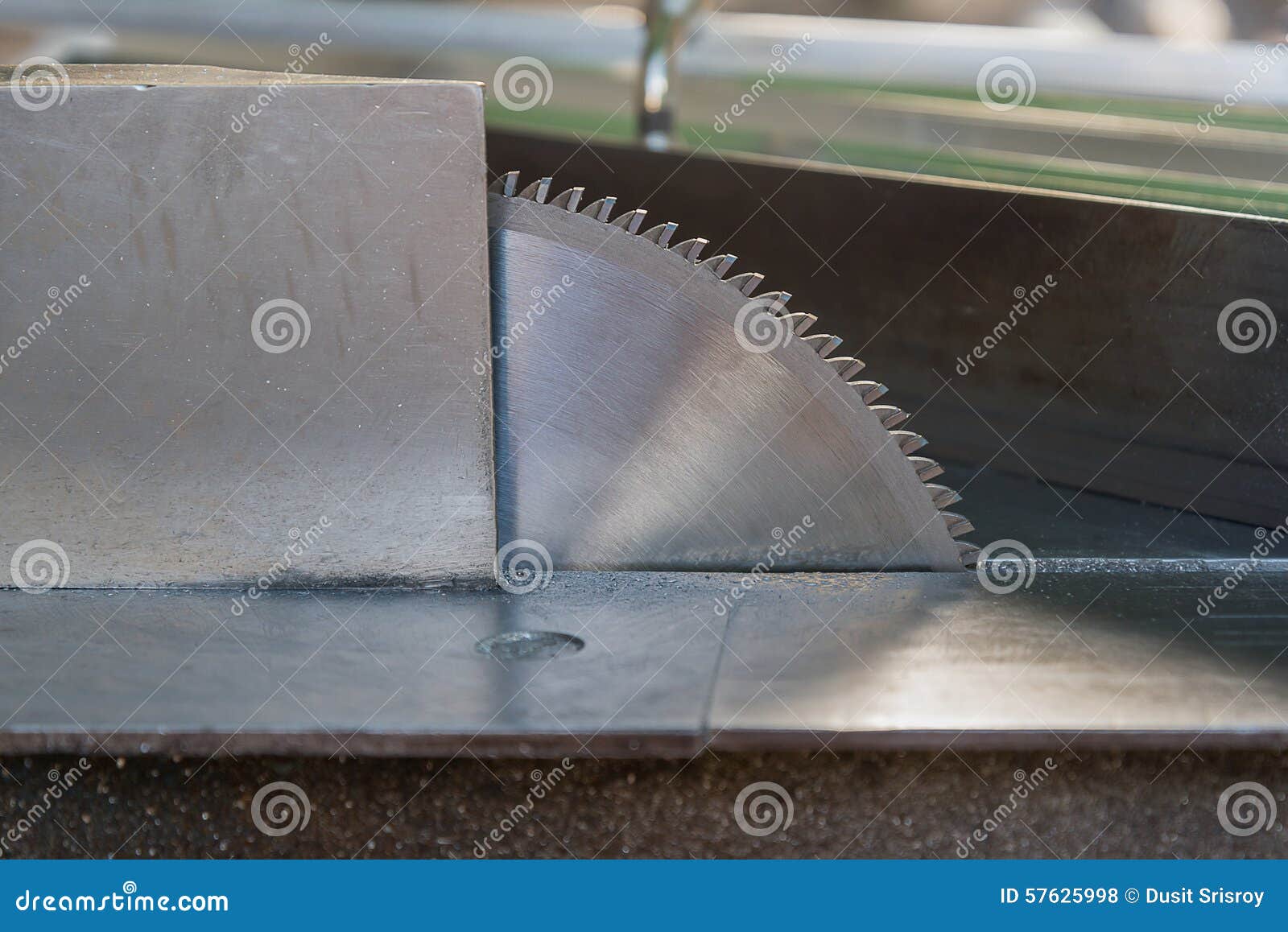 Aluminium Cutting Blade on Table Stock Photo - Image of metalwork, hand ...
