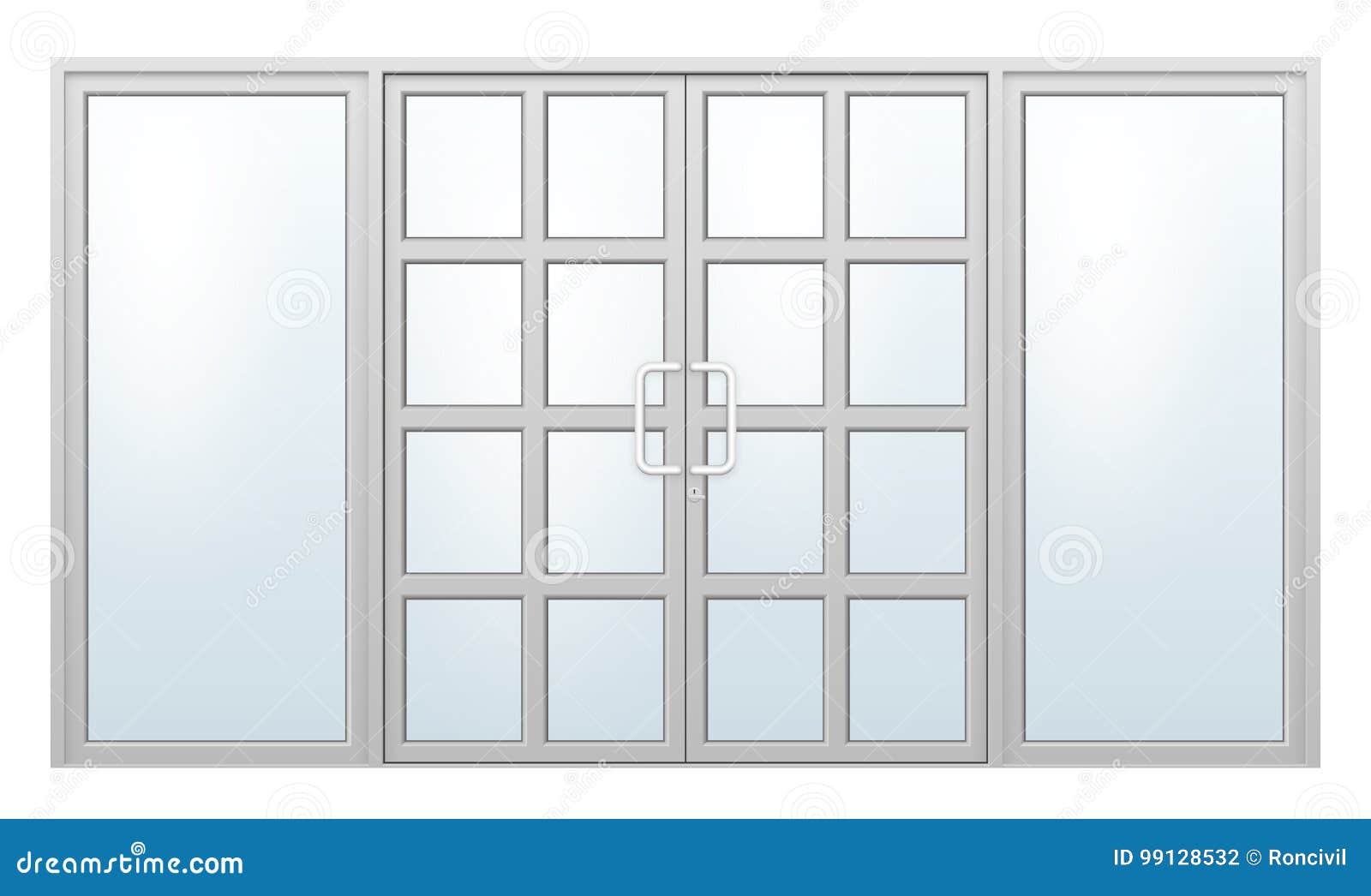 Aluminium door vector stock vector. Illustration of doorway - 99128532