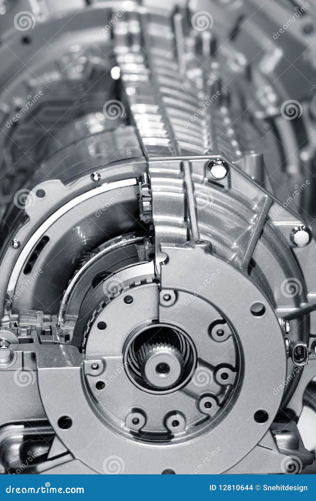 Aluminium engine stock photo. Image of mechanics, timing - 12810644