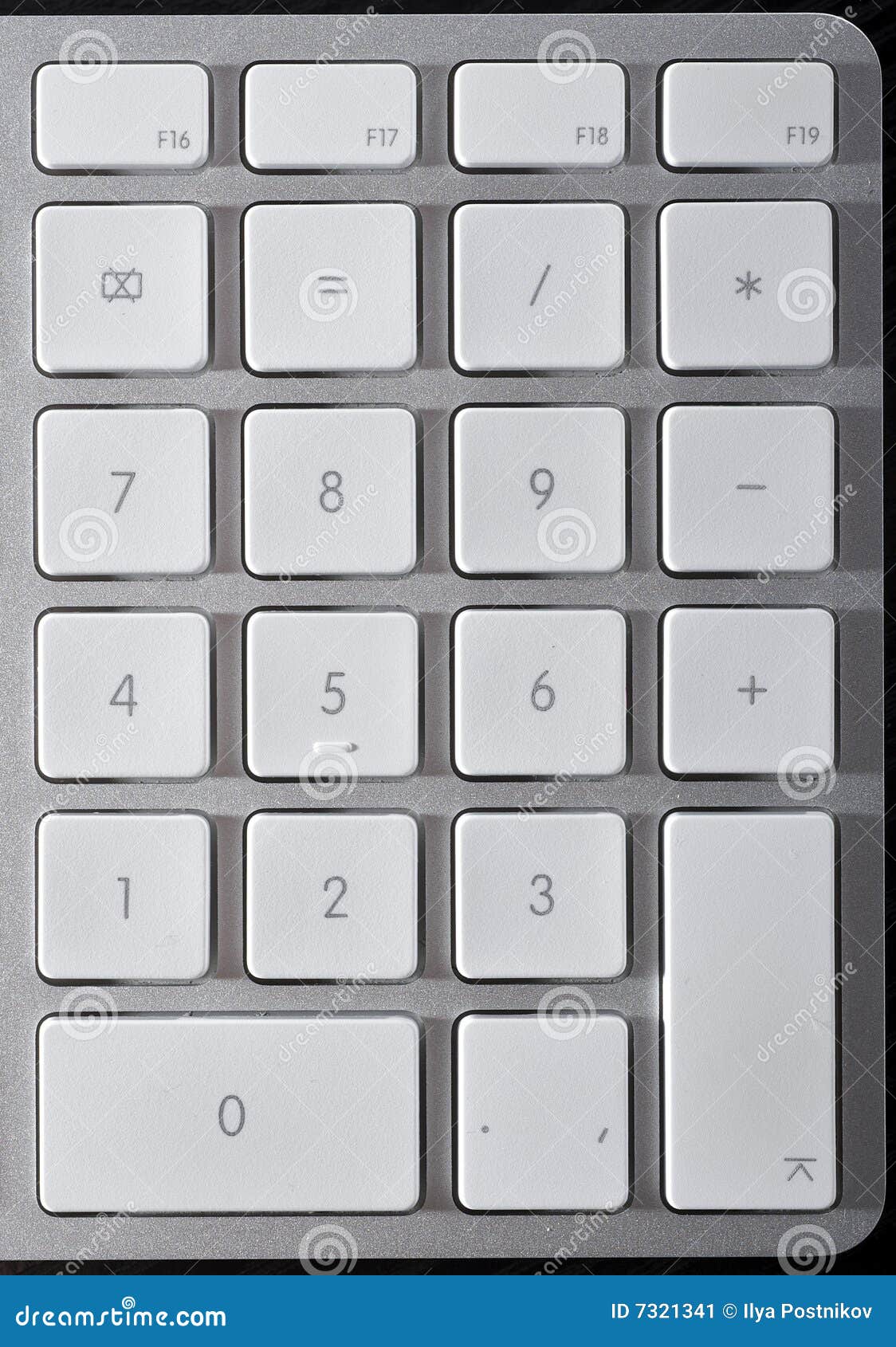 The aluminium keyboard stock image. Image of contact, modern - 7321341