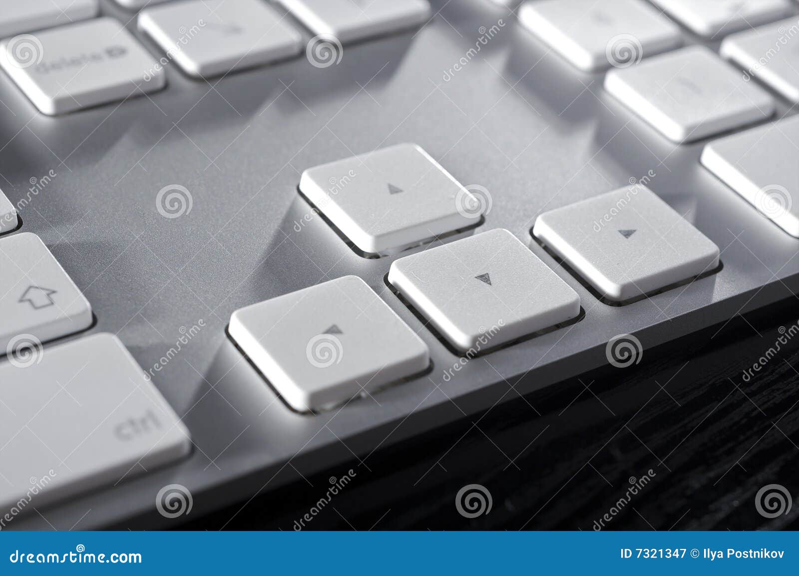 The aluminium keyboard stock image. Image of communication - 7321347
