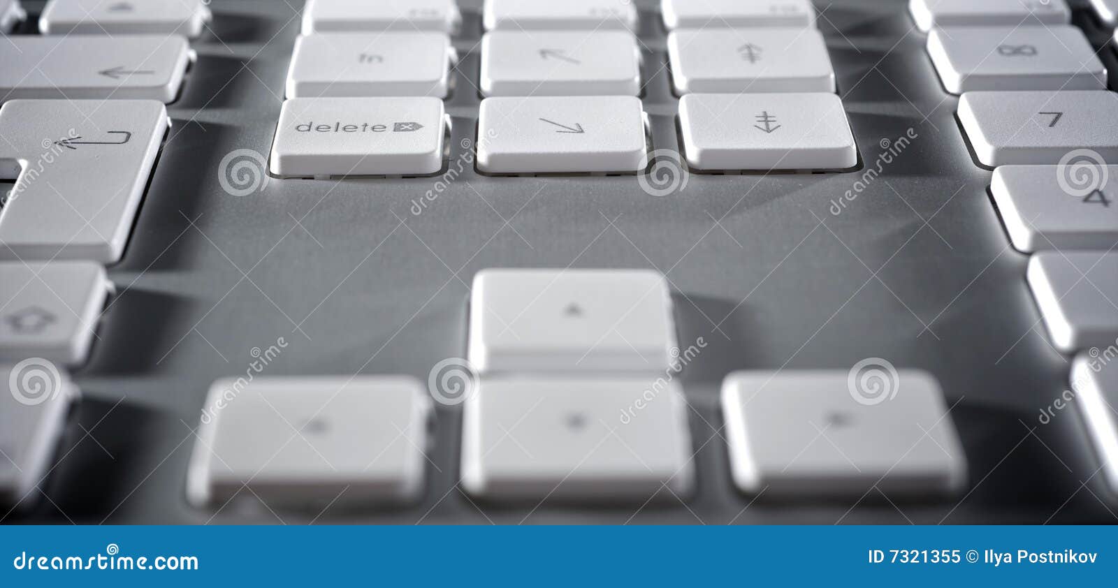 The aluminium keyboard stock image. Image of contact, black - 7321355