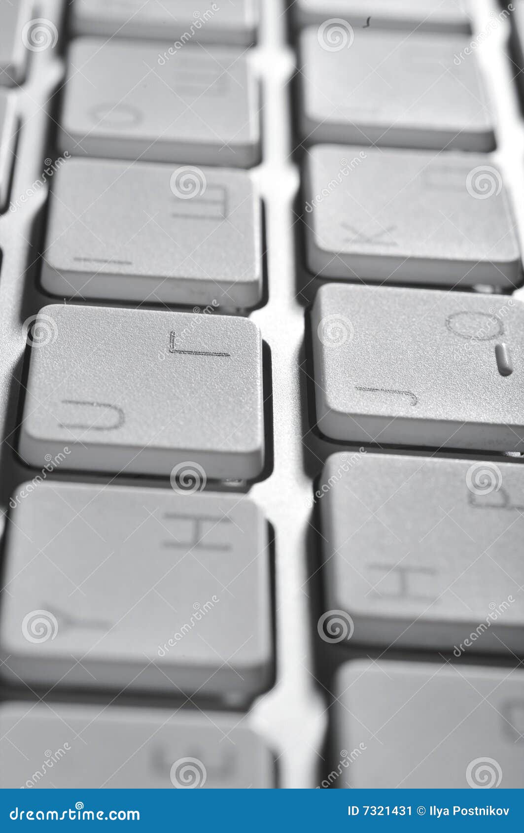 The aluminium keyboard stock image. Image of button, enter - 7321431
