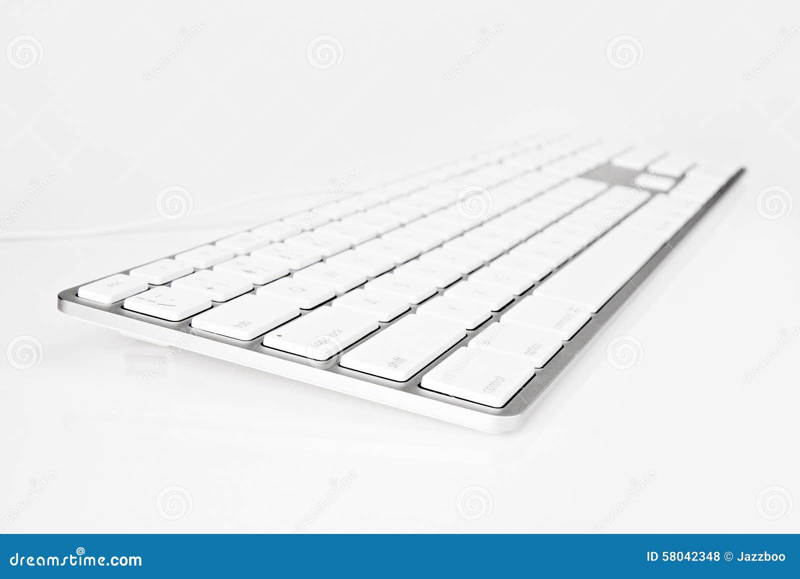 Aluminium keyboard stock photo. Image of internet, silver - 58042348