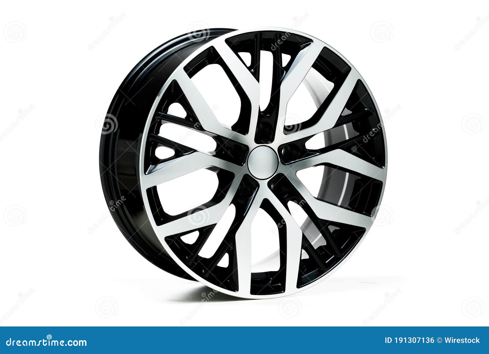 Aluminium Mag Wheel Isolated on a White Background Stock Illustration ...