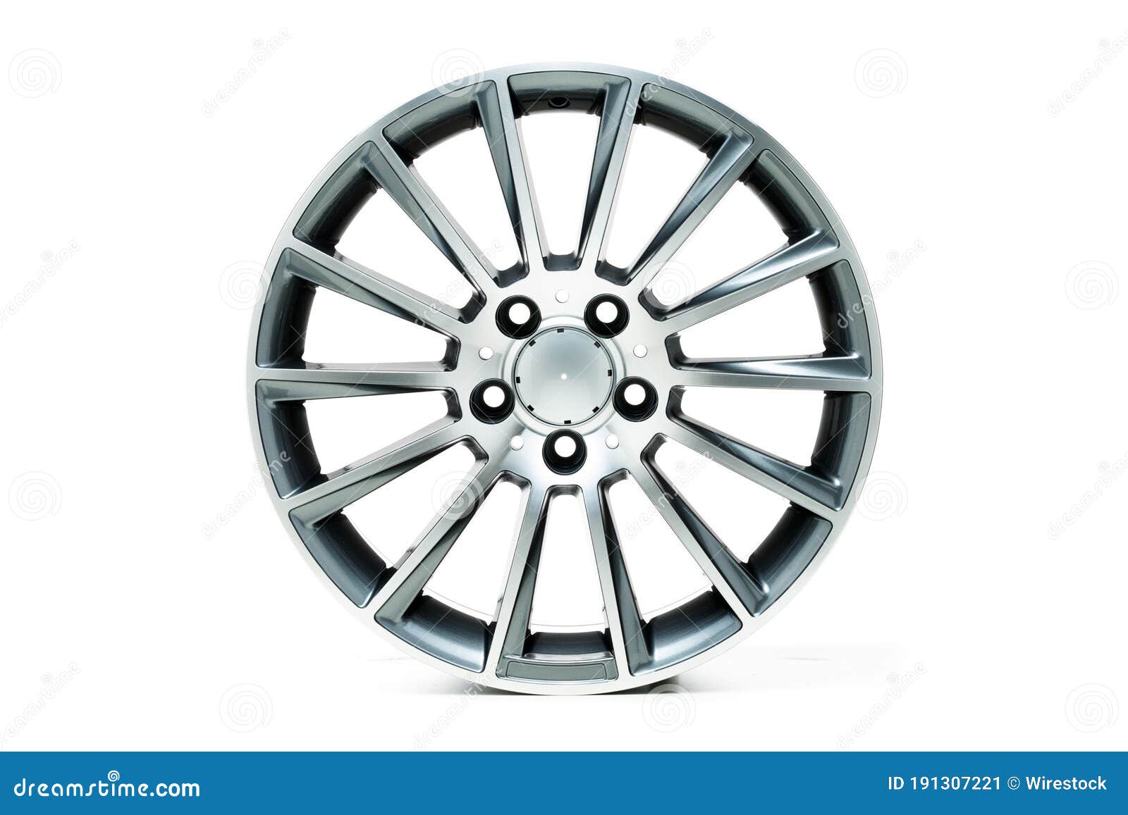 Aluminium Mag Wheel Isolated on a White Background Stock Illustration ...