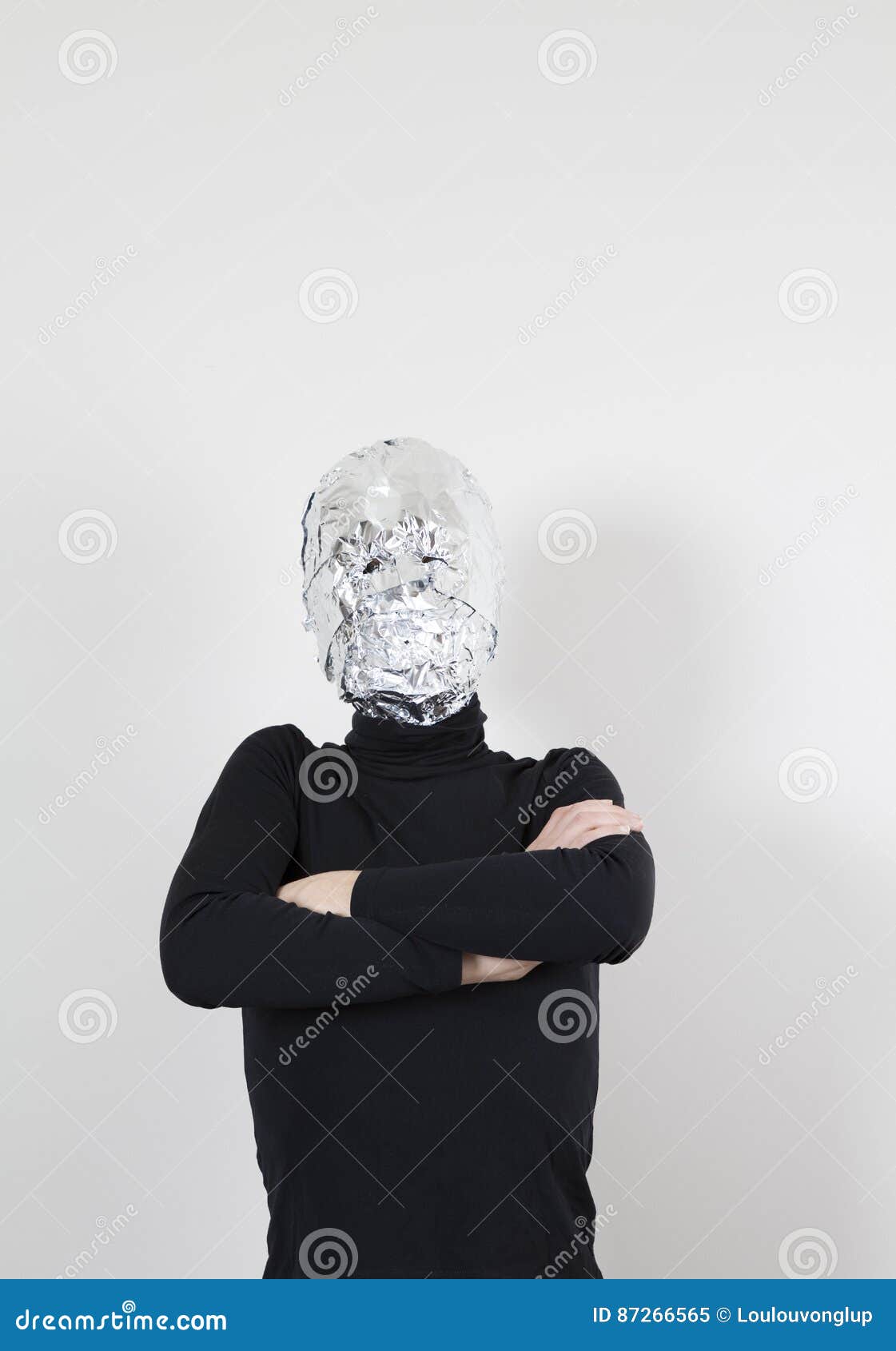 Aluminium mask stock image. Image of intelligence, wearing - 87266565