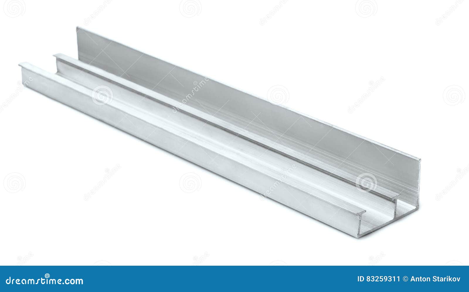 Aluminium profile stock image. Image of macro, material - 83259311