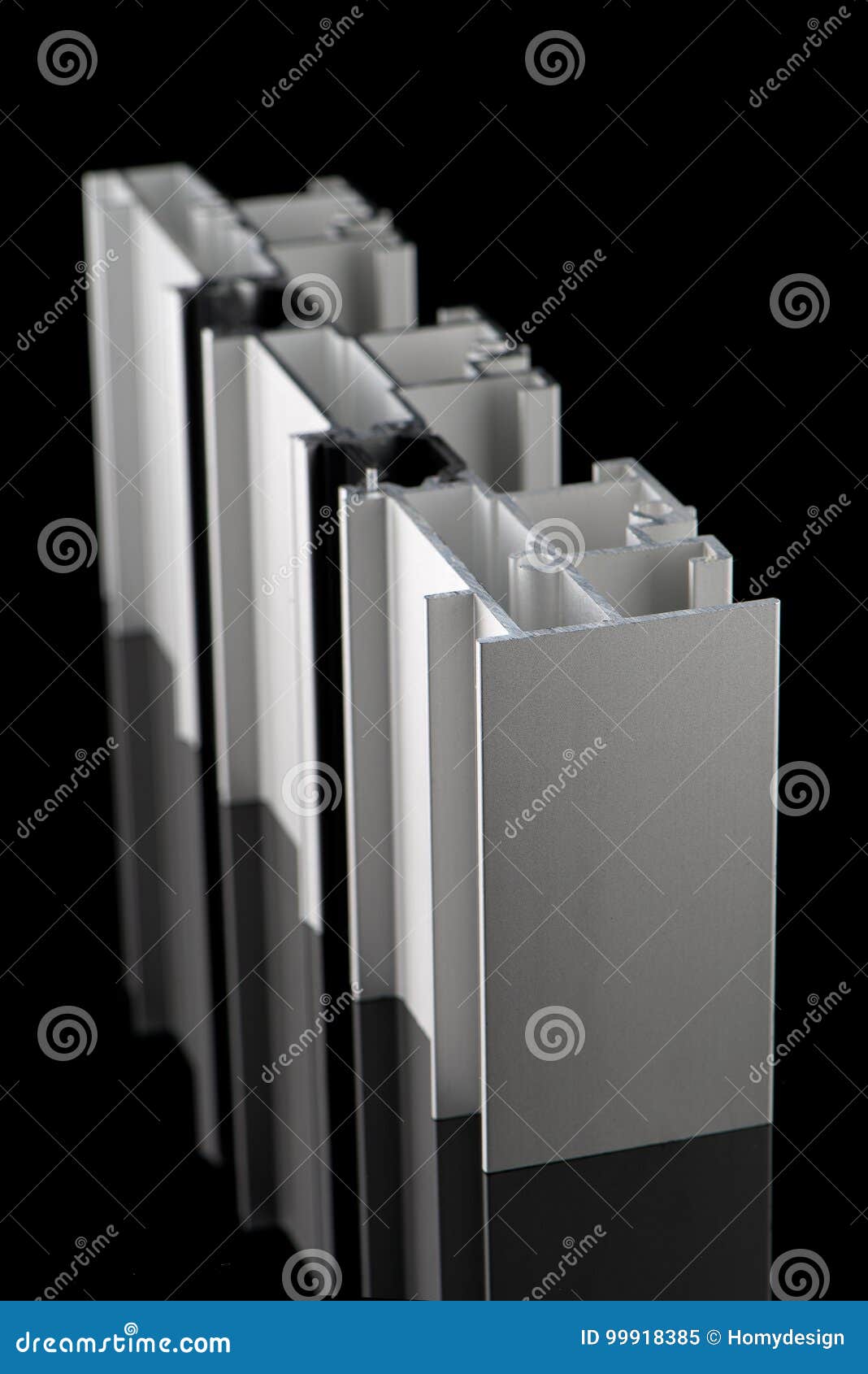 Aluminium profile sample stock image. Image of view, extrusion - 99918385