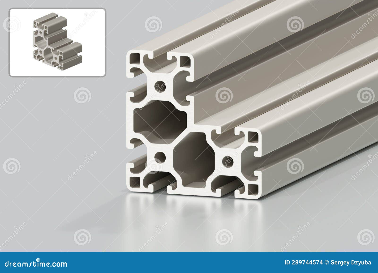Aluminium Profile 20x20 Stock Image | CartoonDealer.com #289232101