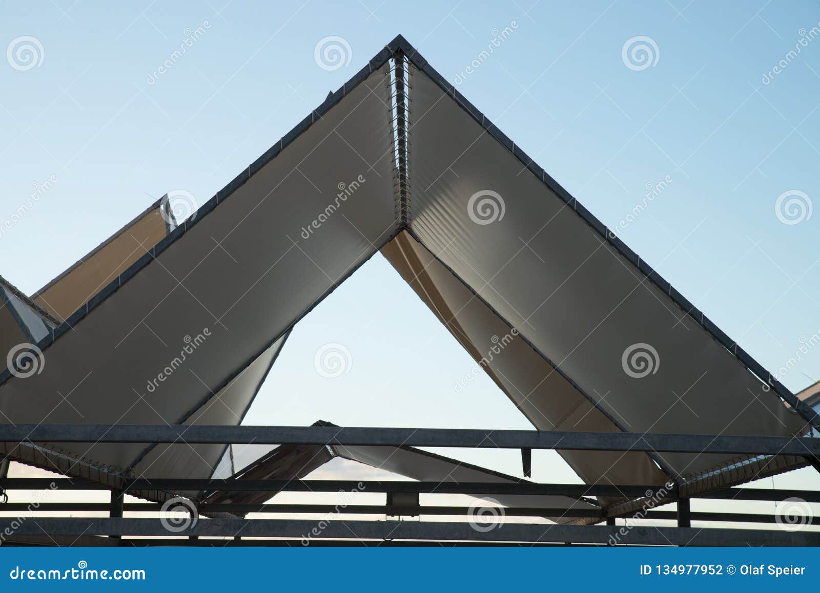 Aluminium roof top stock photo. Image of pyramidal, triangular - 134977952