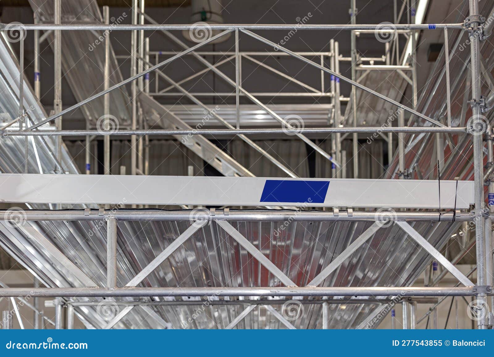 Aluminium Scaffolding Structure Hall Stock Image - Image of 2023, site ...