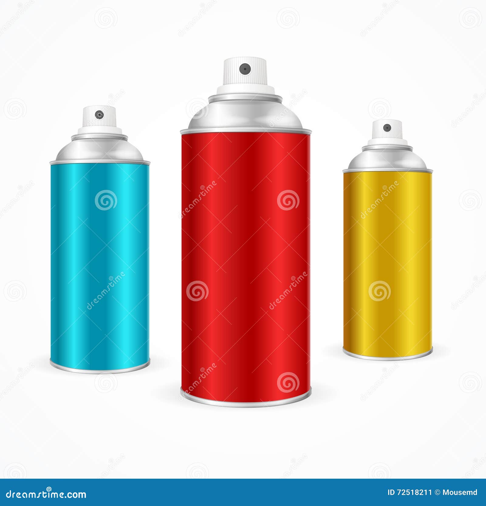Aluminium Spray Can Template Blank. Vector Stock Vector - Illustration ...