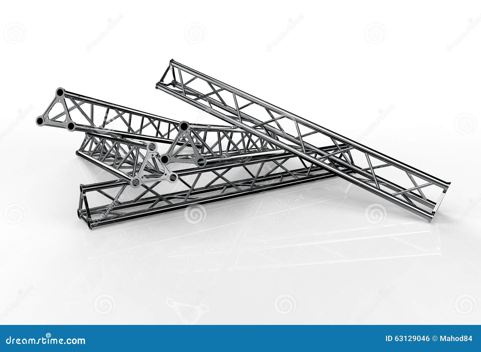 Aluminium Trusses Construction Shape Trio Royalty-Free Stock Image ...