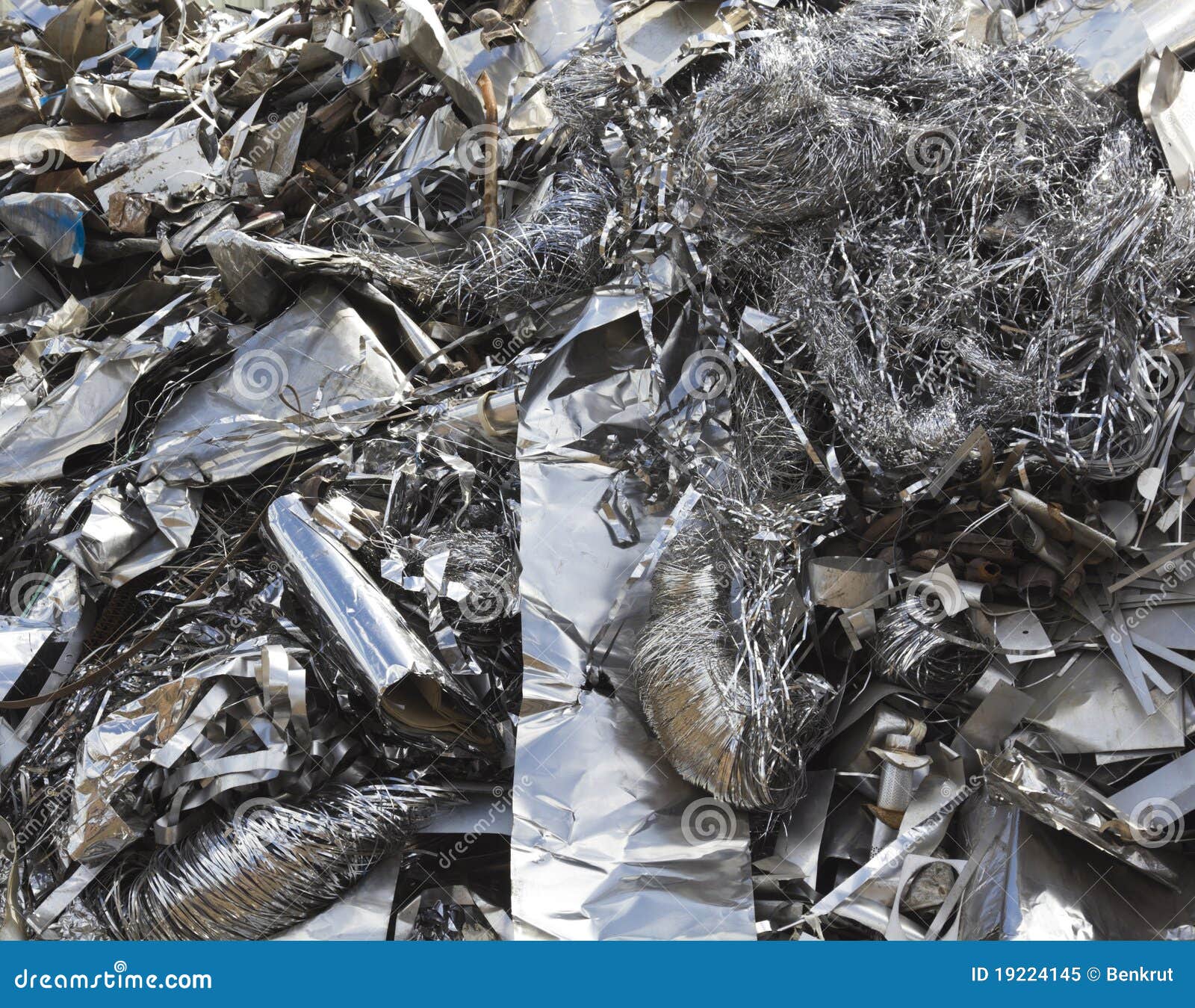 Aluminium waste stock image. Image of aluminium, industrial - 19224145