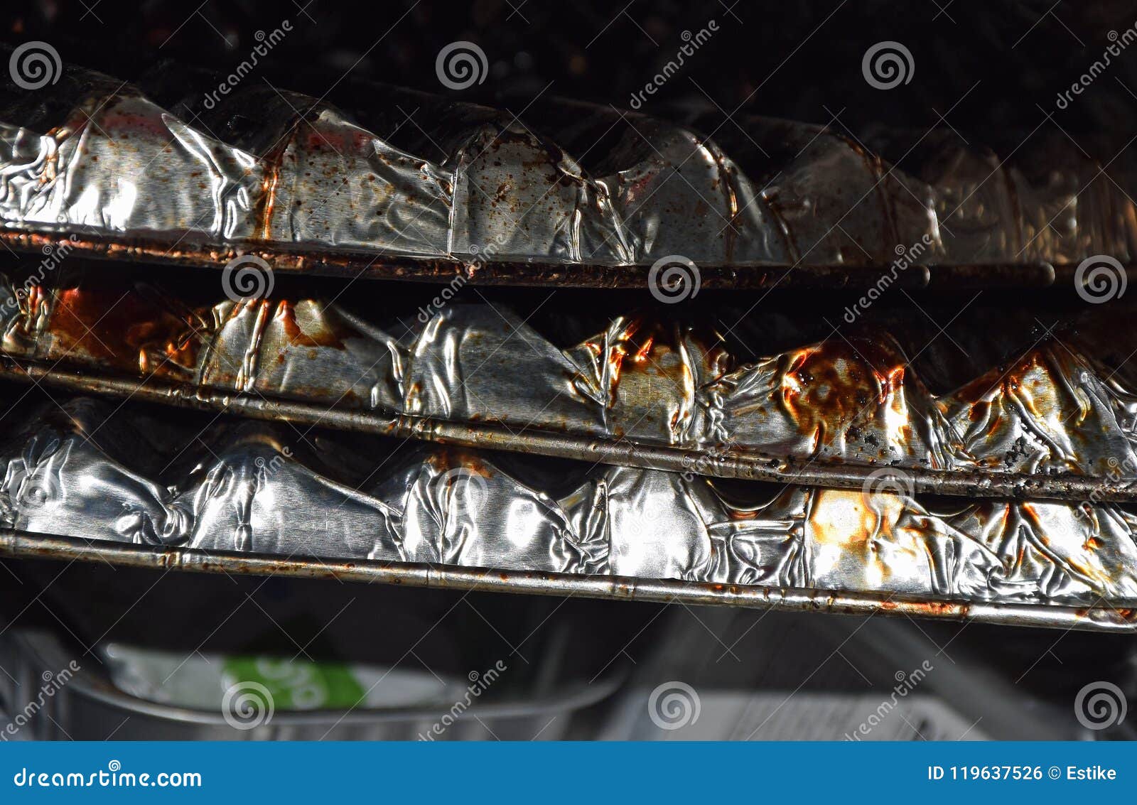 Aluminium Waste Swarf Spirals From A Lathe With Calipers Stock Image ...