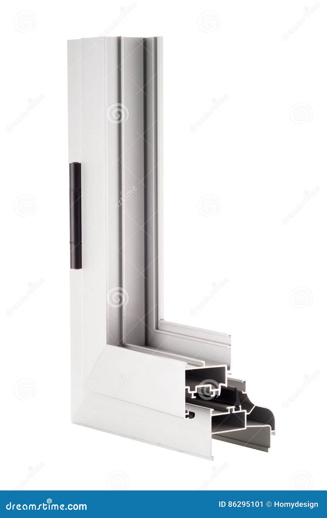 Aluminium window sample stock image. Image of construction - 86295101