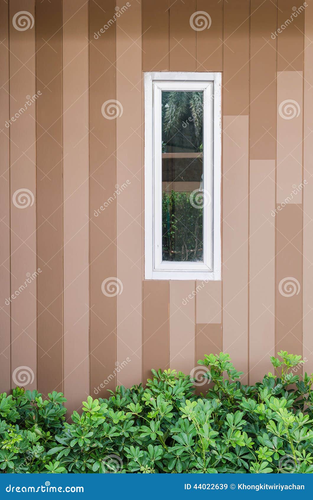 Aluminium Window with Wall Pattern Stock Image - Image of texture ...