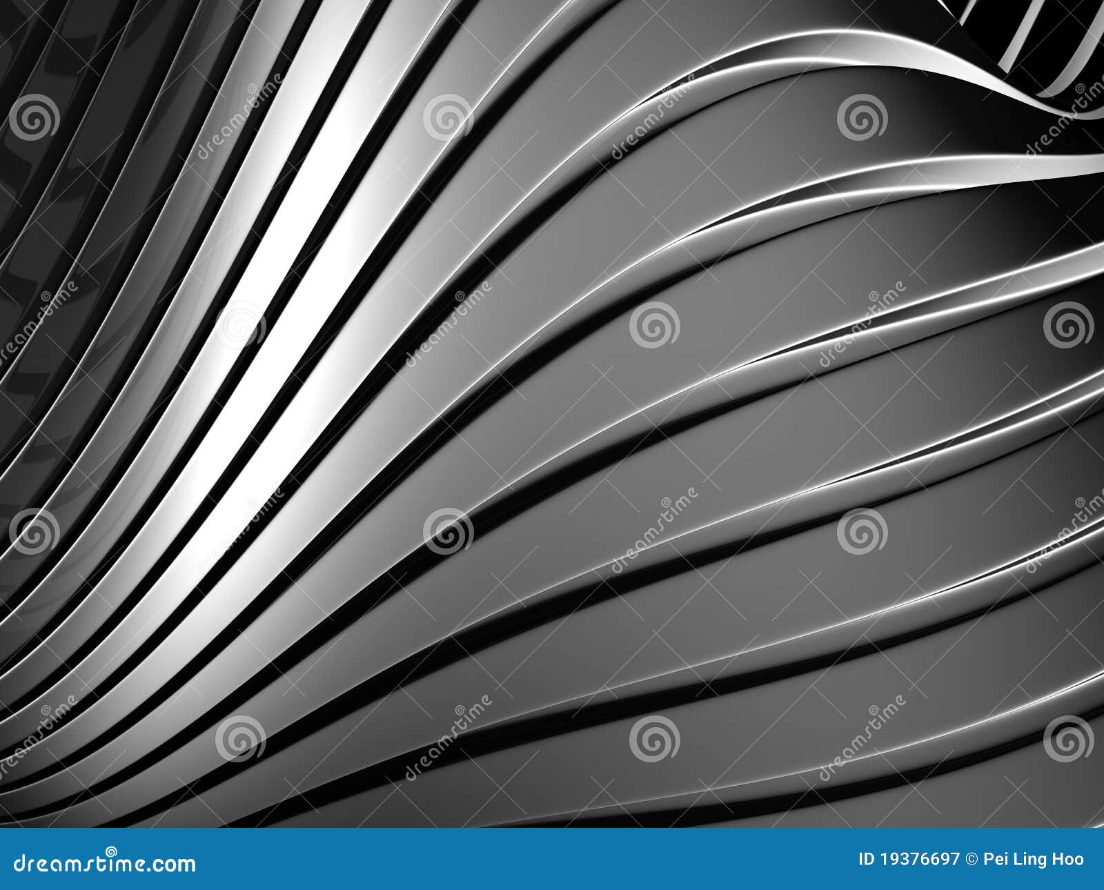 Aluminum Abstract Silver Curve Stripe Background Stock Illustration ...
