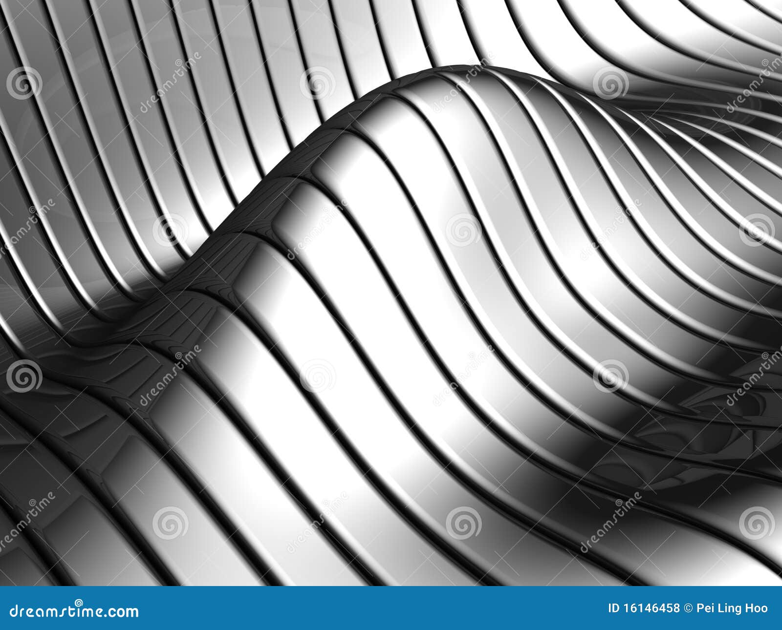 Aluminum Abstract Wave Stripe Pattern Stock Illustration - Illustration ...